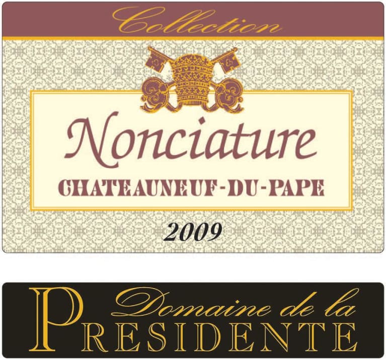 Le Domaine de la Présidente Chateauneuf-du-Pape Nonciature 2009 | Wine.com