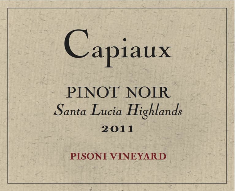 Capiaux Cellars Pisoni Vineyard Pinot Noir 2011 | Wine.com