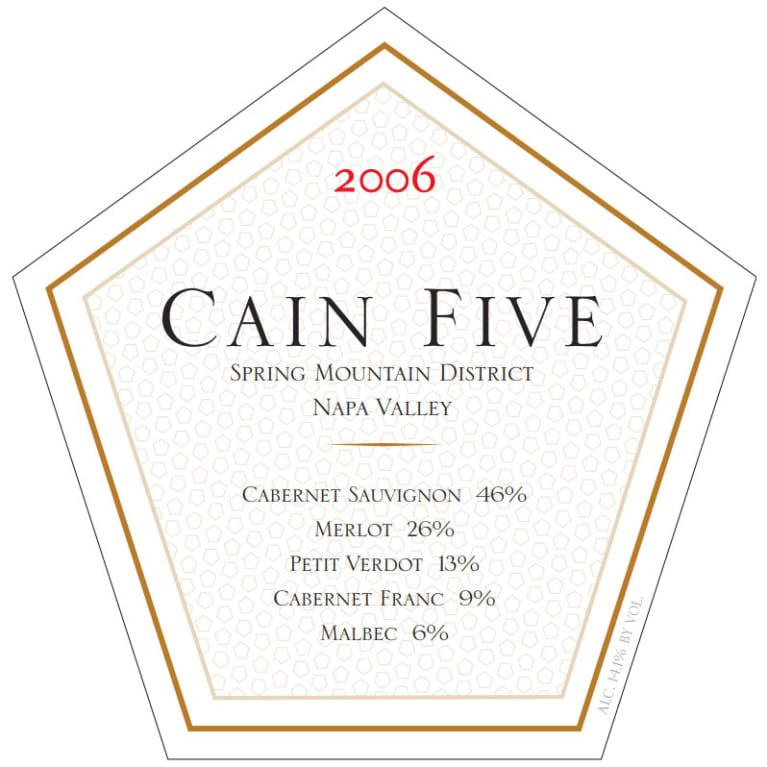 Cain Five (375ML half-bottle) 2006 | Wine.com