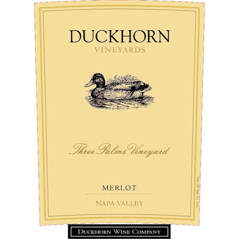 Duckhorn Three Palms Merlot (creased label - 1.5 Liter Magnum) 2014 ...