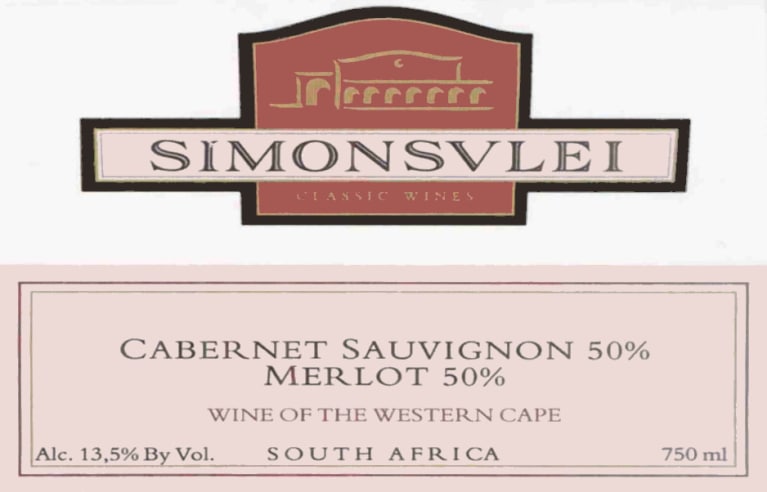 Simonsvlei Cabernet Sauvignon Merlot 2010 | Wine.com