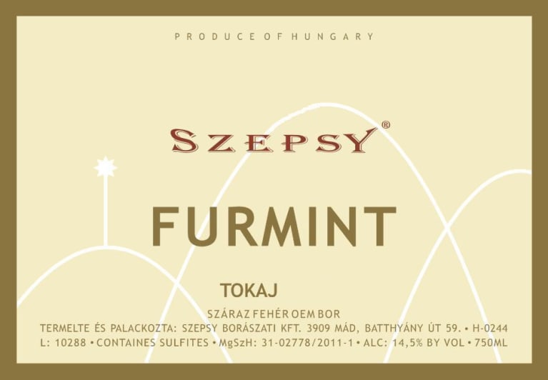 Szepsy Tokaji Szaraz Furmint 2013 | Wine.com
