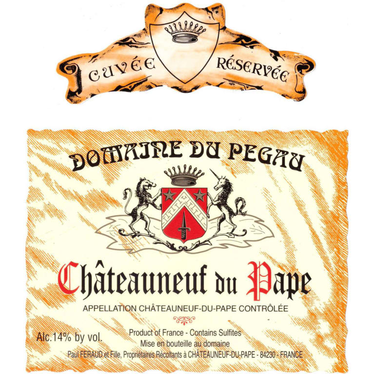 Domaine du Pegau Chateauneuf-du-Pape Cuvee Reservee (500ML) 2012 | Wine.com