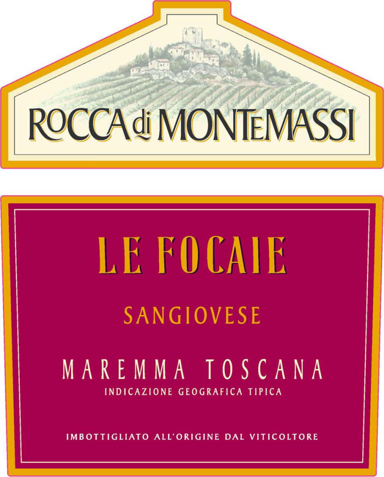 Rocca di Montemassi Maremma Toscana Le Focaie Sangiovese 2010 | Wine.com