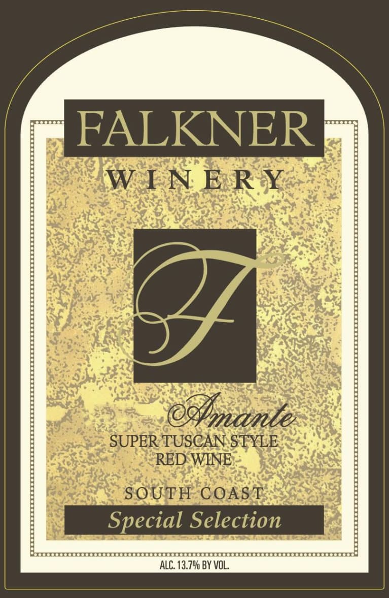 Falkner Winery Amante Super Tuscan Style Red 2007 | Wine.com
