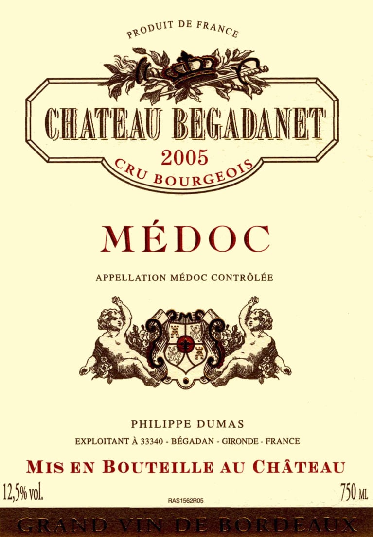 Vignobles Figerou Medoc Chateau Begadanet 2005 | Wine.com