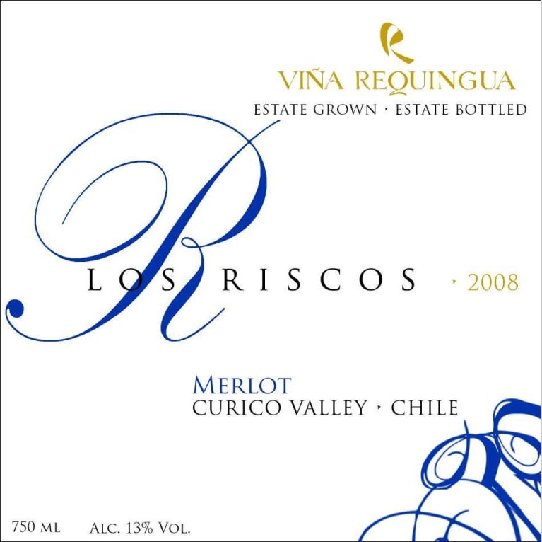 Vina Requingua Winery Los Riscos Merlot 2008 | Wine.com