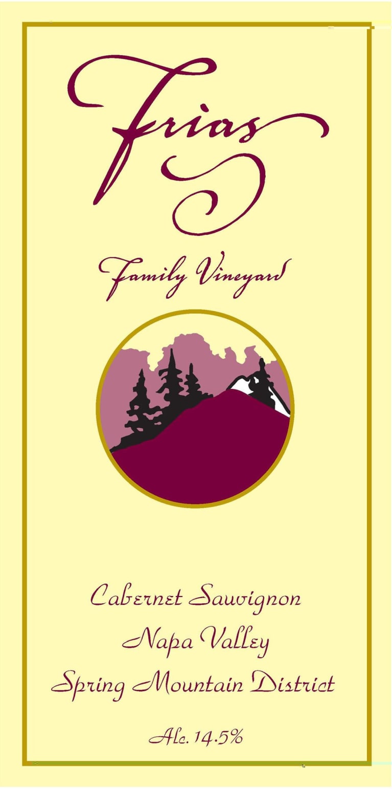 Frias Family Vineyard Spring Mountain District Cabernet Sauvignon 2013 ...
