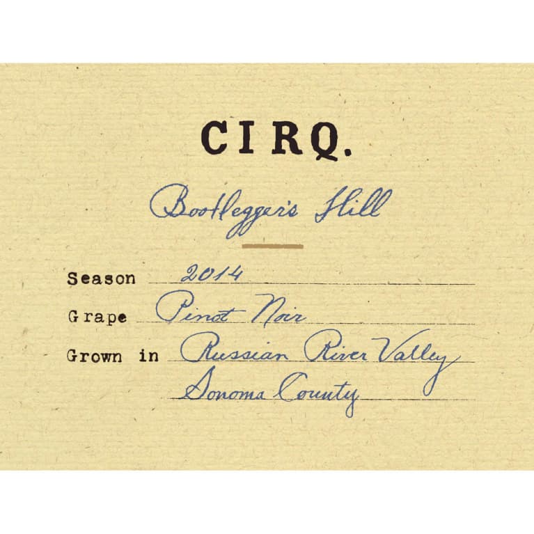 Cirq Bootleggers Hill Pinot Noir 2014 | Wine.com