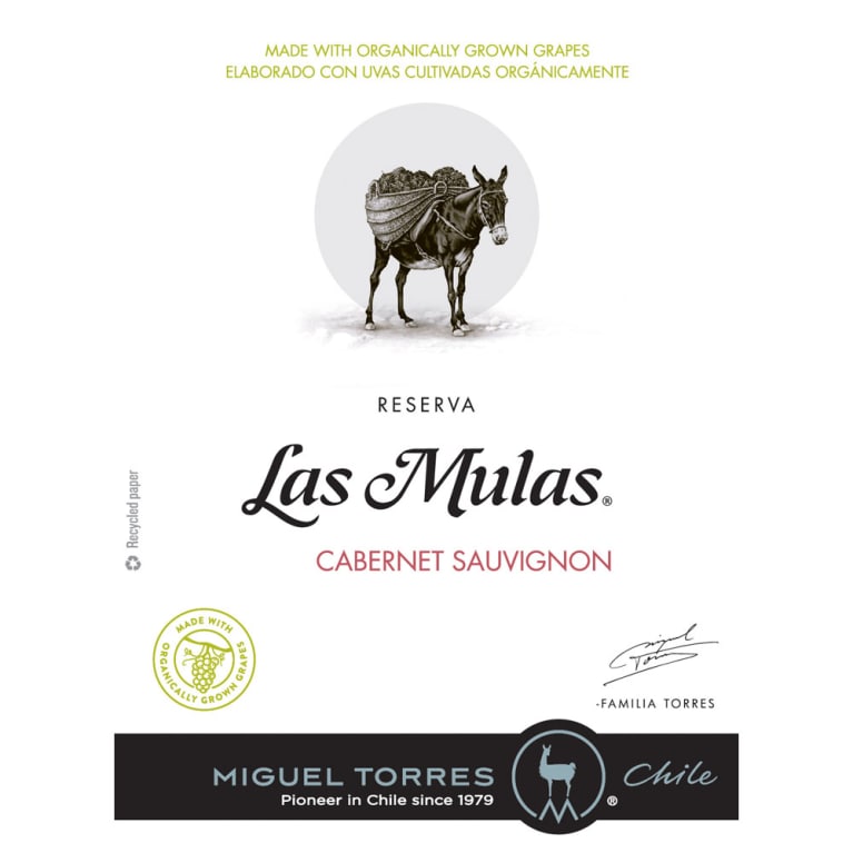 Miguel Torres Las Mulas Cabernet Sauvignon Reserva 2016 | Wine.com