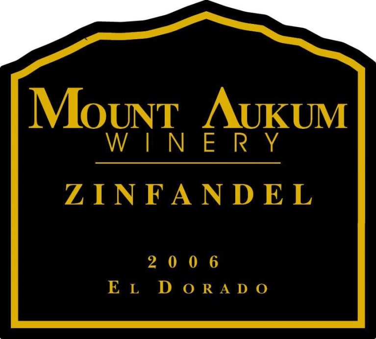Mount Aukum Winery Zinfandel 2006 | Wine.com