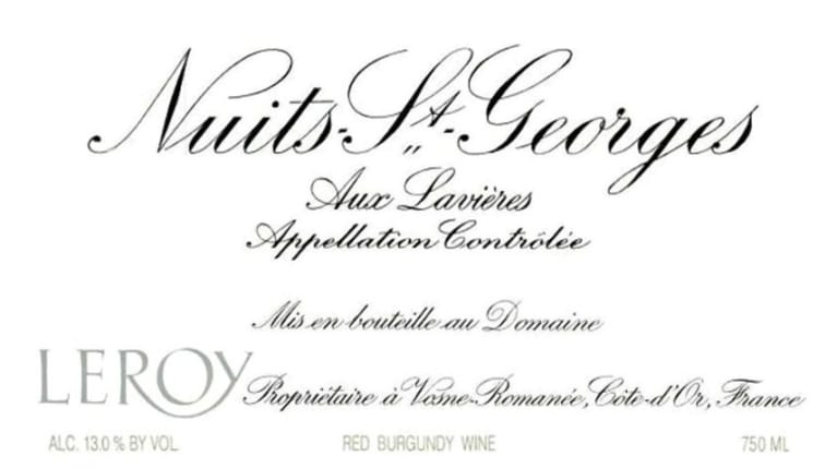Domaine Leroy Nuits St Georges Aux Lavieres 2013 | Wine.com