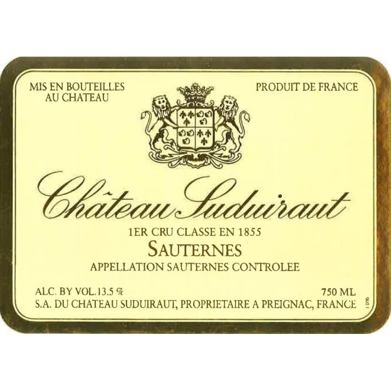 Chateau Suduiraut Sauternes (bin soiled label) 1998 | Wine.com