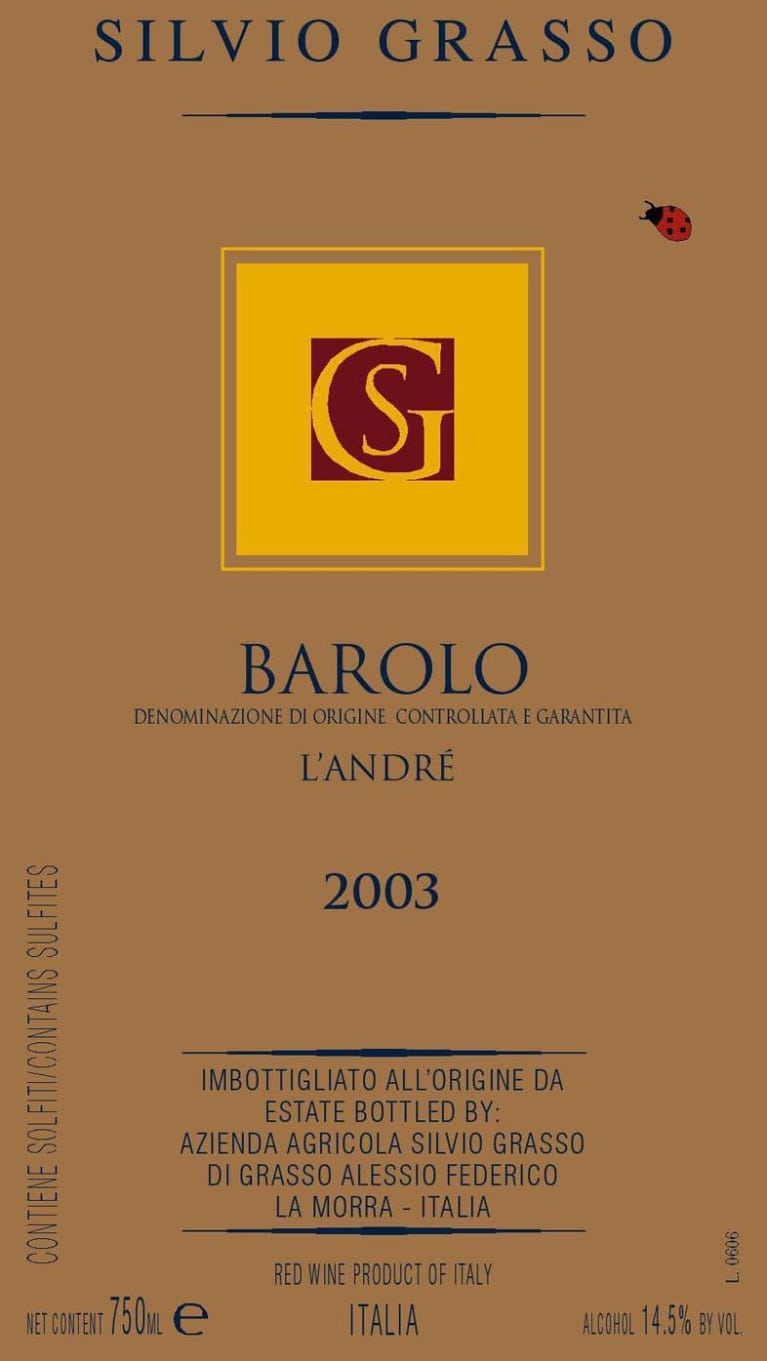 Silvio Grasso Barolo L'Andre 2003 | Wine.com