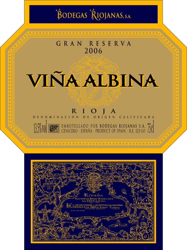 Bodegas Riojanas Vina Albina Gran Reserva 2006 | Wine.com