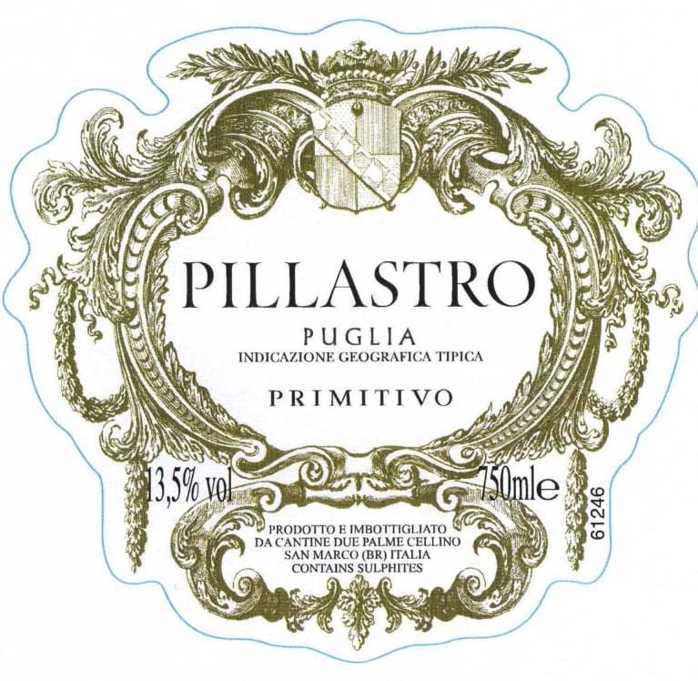 Cantine Due Palme Pillastro Primitivo 2014 | Wine.com
