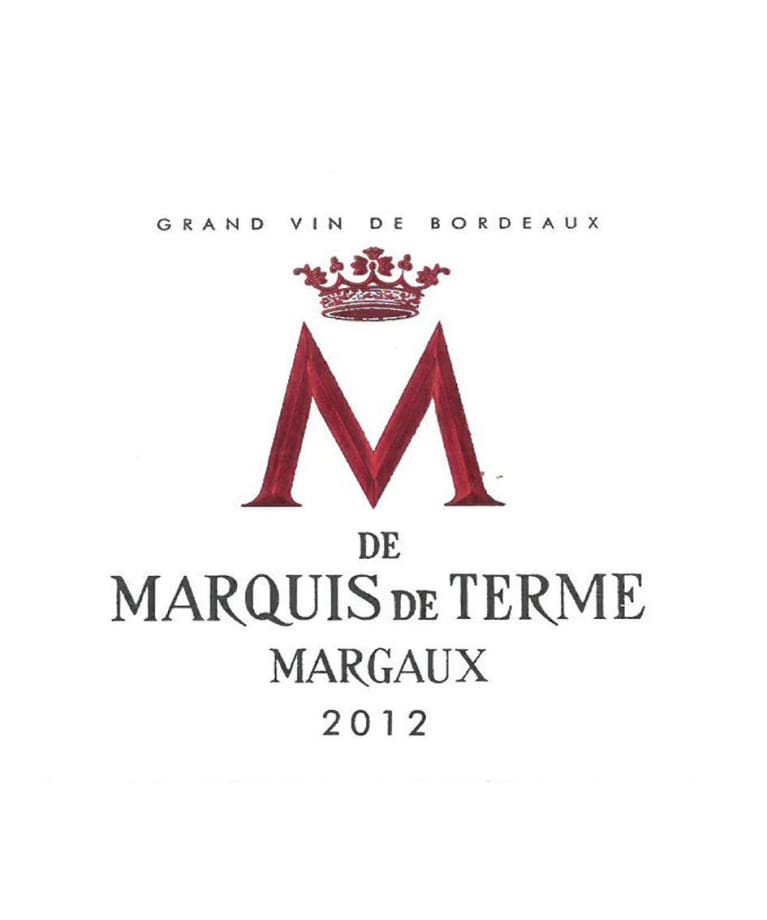 Chateau Marquis de Terme M de Marquis de Terme 2012 | Wine.com