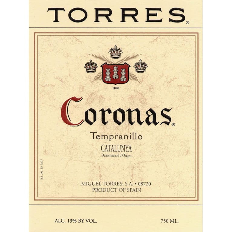 Familia Torres Coronas Tempranillo 2005 | Wine.com
