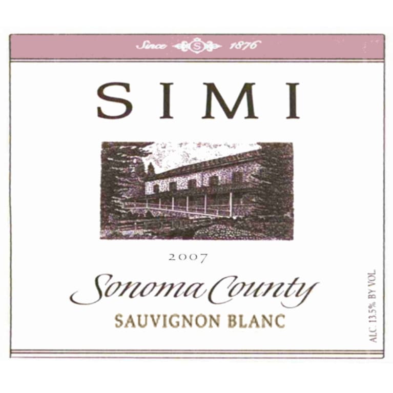 Simi Sauvignon Blanc 2007 | Wine.com