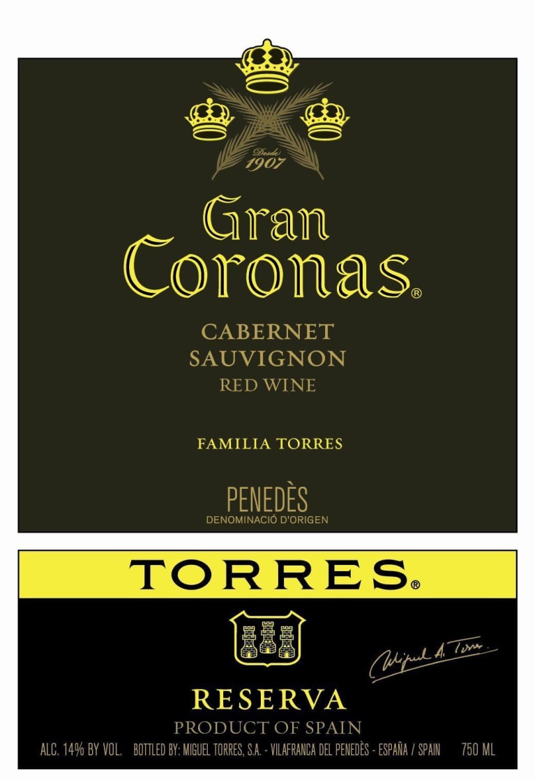 Familia Torres Gran Coronas Reserva Cabernet Sauvignon 2011 | Wine.com