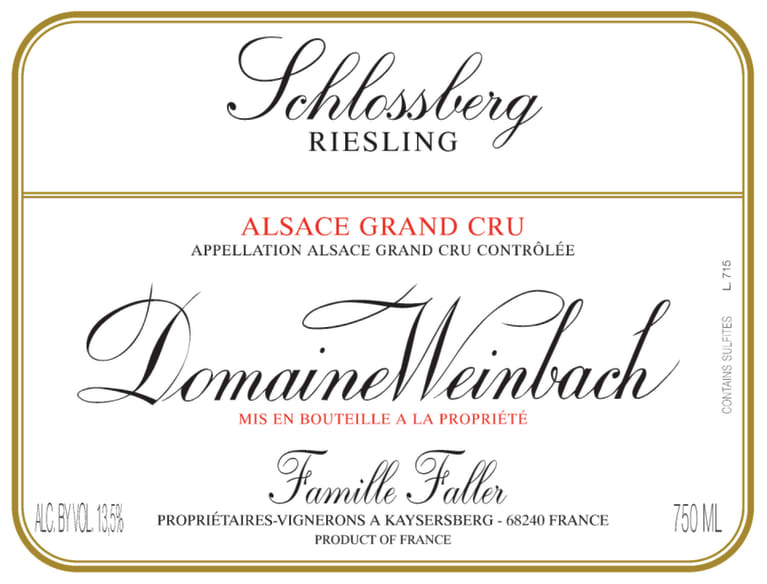 Domaine Weinbach Schlossberg Grand Cru Riesling 2017 | Wine.com