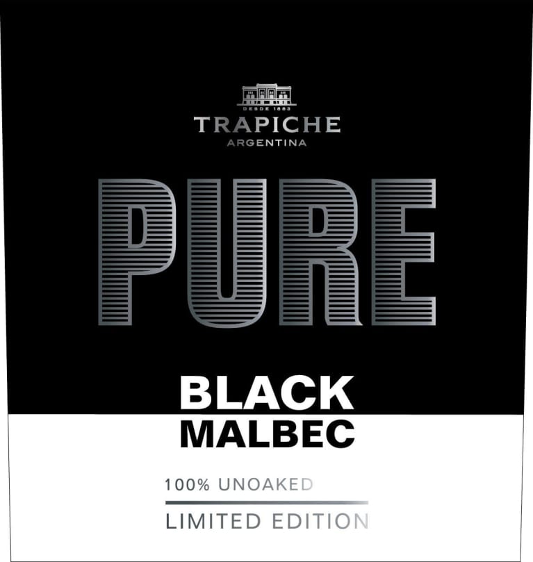 Trapiche Pure Black Malbec 2017 | Wine.com
