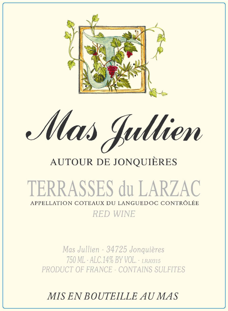 Mas Jullien Terrasses du Larzac Autour de Jonquieres 2015 | Wine.com