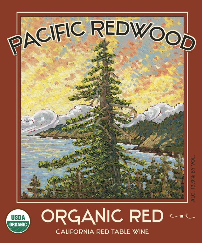 Pacific Redwood Organic Red 2018 | Wine.com