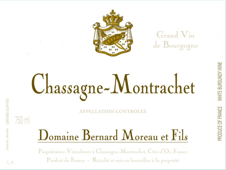 Domaine Bernard Moreau Chassagne-Montrachet 2019 | Wine.com