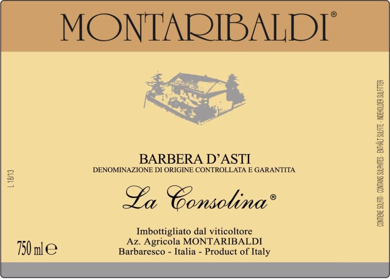 Montaribaldi Barbera d'Asti La Consolina 2021 | Wine.com