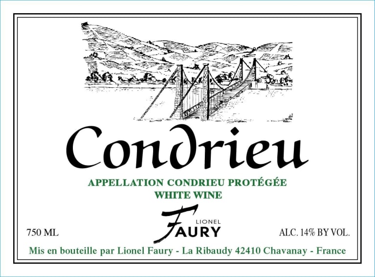 Lionel Faury Condrieu 2019 | Wine.com