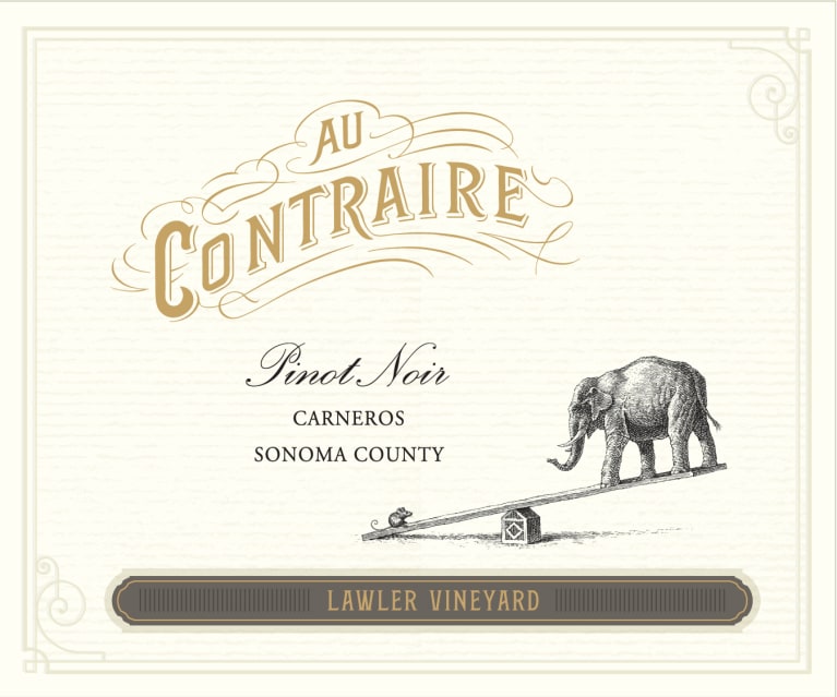 Au Contraire Lawler Vineyard Pinot Noir 2015 | Wine.com