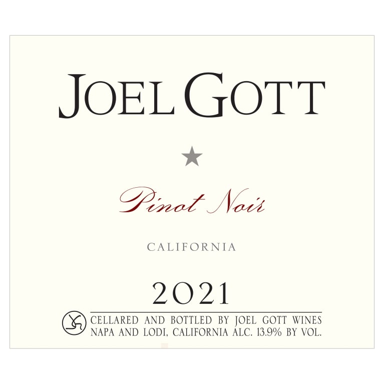 Joel Gott California Pinot Noir 2021 | Wine.com