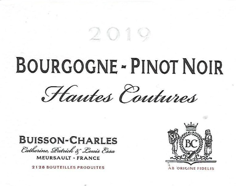 Domaine Buisson-Charles Bourgogne Rouge Hautes Coutures 2019 | Wine.com