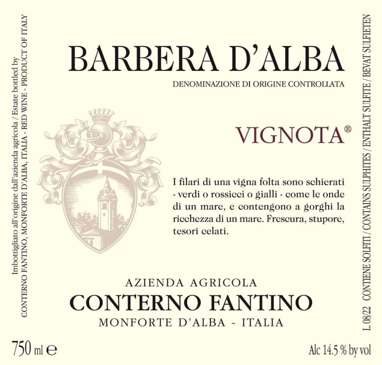 Conterno Fantino Vignota Barbera d'Alba 2022 | Wine.com