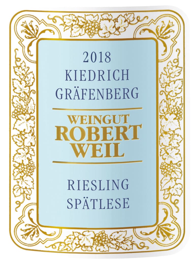 Robert Weil Kiedrich Grafenberg Riesling Spatlese 2018 | Wine.com
