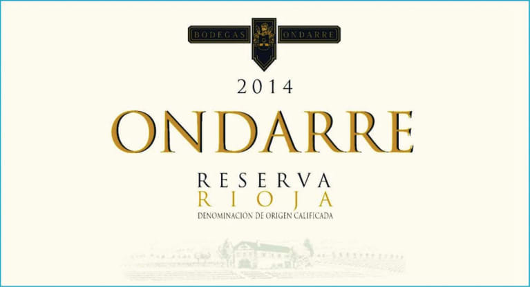 Bodegas Ondarre Rioja Reserva 2014 | Wine.com