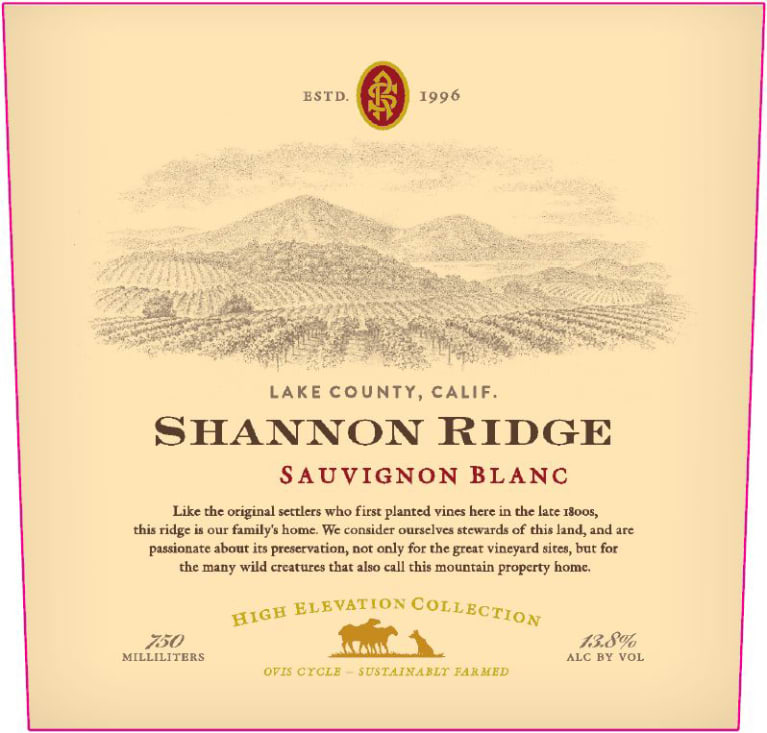 Shannon Ridge High Elevation Sauvignon Blanc 2021 | Wine.com