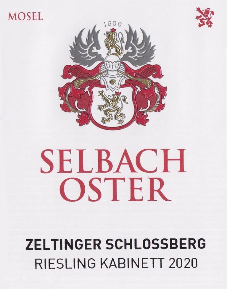 Selbach Oster Zeltinger Schlossberg Riesling Kabinett 2020 | Wine.com