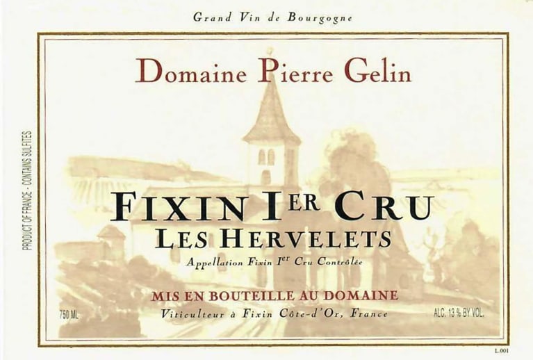 Pierre Gelin Fixin Les Hervelets Premier Cru 2019 | Wine.com