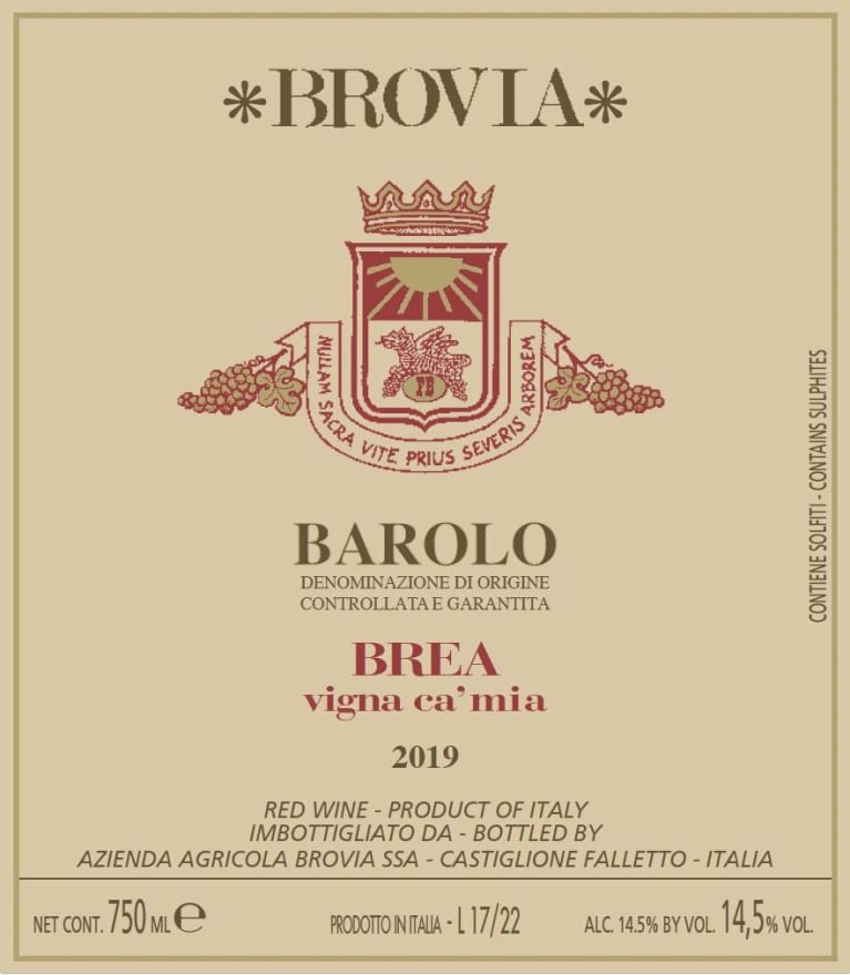 Brovia Barolo Brea Vigna Ca' Mia 2019 | Wine.com