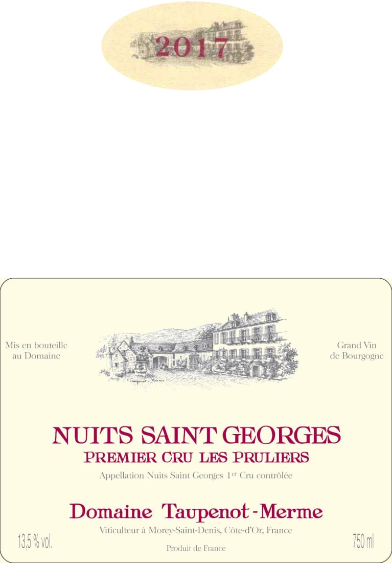 Domaine Taupenot-Merme Nuits-Saint-Georges Les Pruliers Premier Cru ...