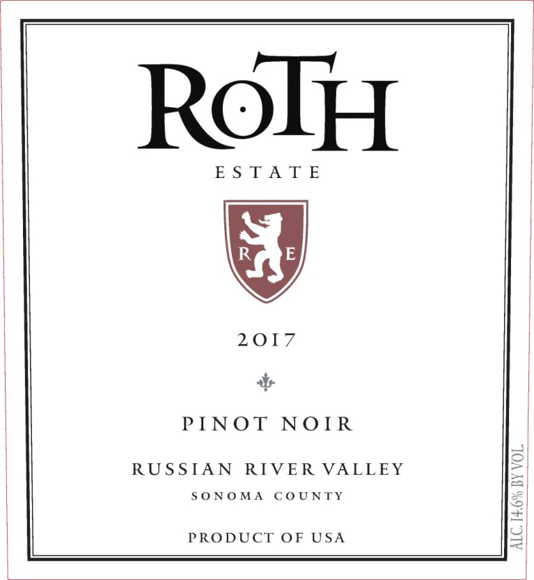 Roth Estate Russian River Pinot Noir 2017 | Wine.com