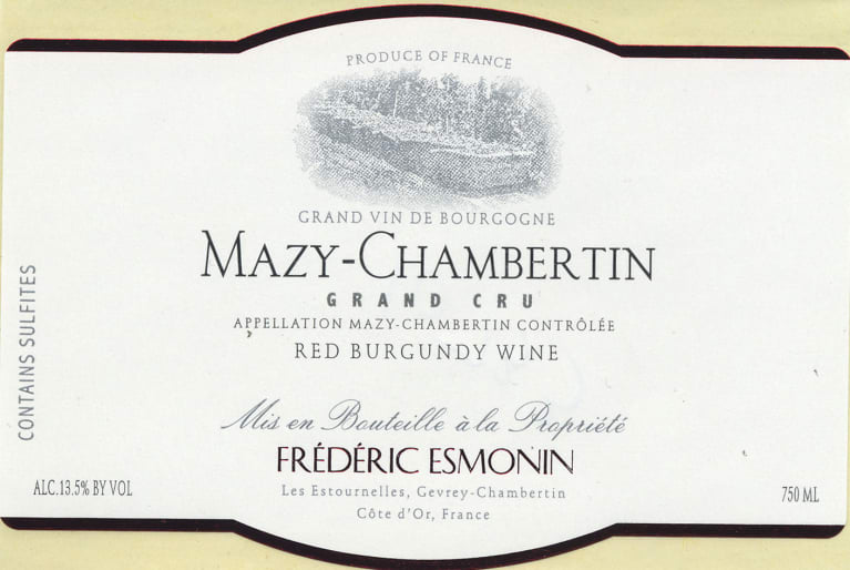 Frederic Esmonin Mazy-Chambertin Grand Cru 2017 | Wine.com