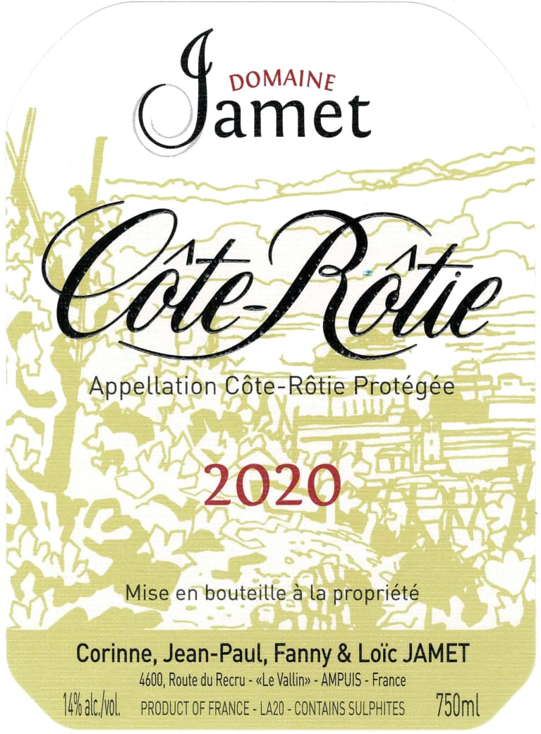 Domaine Jamet Cote-Rotie 2020 | Wine.com