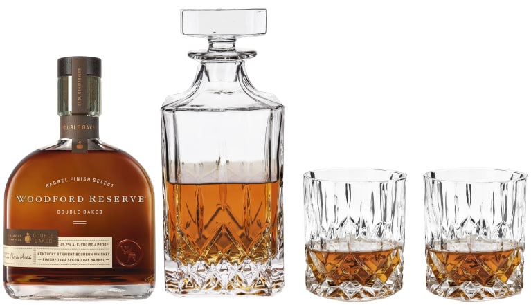 Woodford Reserve Double Oaked Bourbon Whiskey & Viski Gift Set | Wine.com