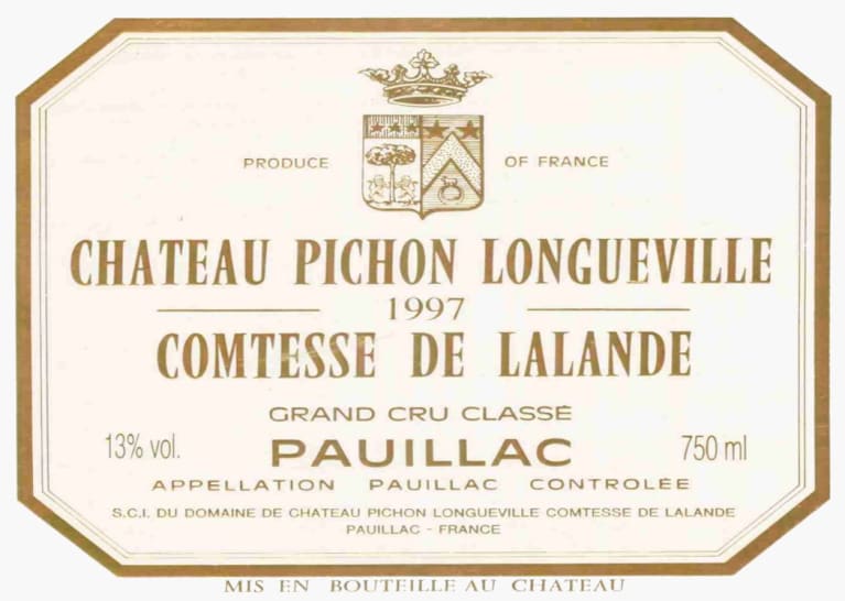 Chateau Pichon Longueville Comtesse de Lalande 1997 | Wine.com