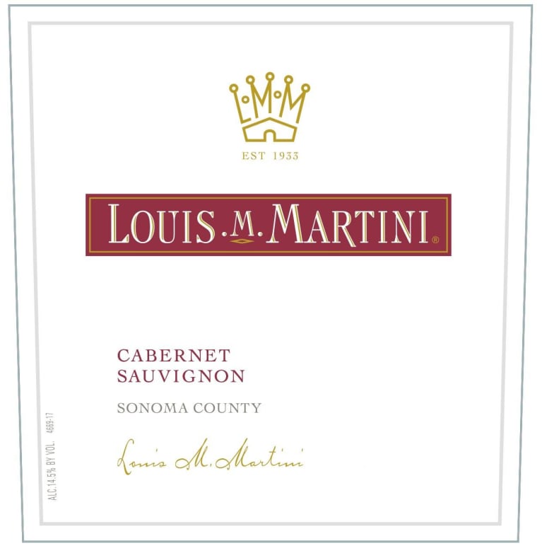 Louis Martini Sonoma Cabernet Sauvignon 2020 | Wine.com