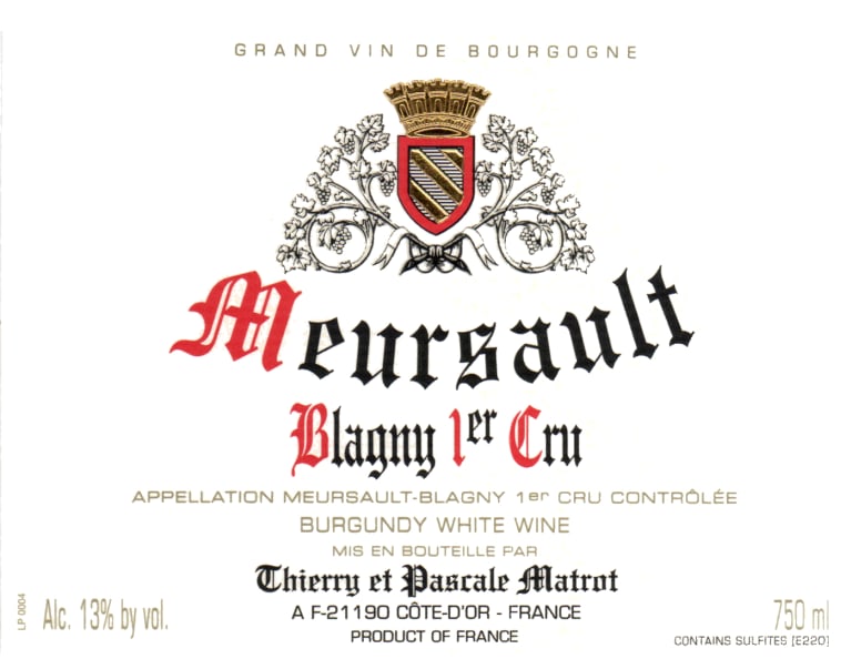 Domaine Matrot Meursault Blagny Premier Cru 2017 | Wine.com