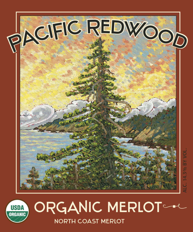 Pacific Redwood Organic Merlot 2019 | Wine.com